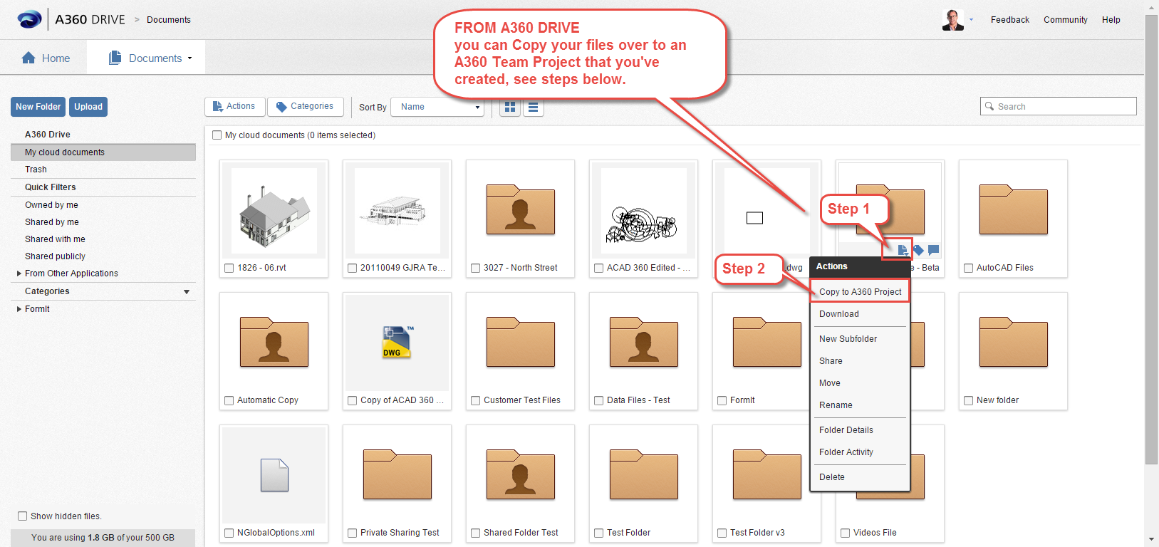 Solved: A360 Drive and Projects - Autodesk Community