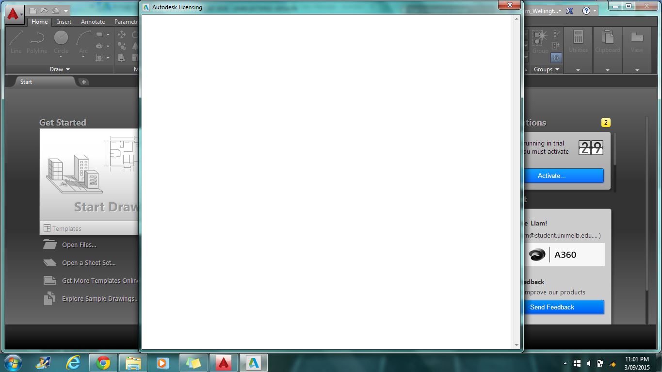 Blank Activation Screen - Autodesk Community