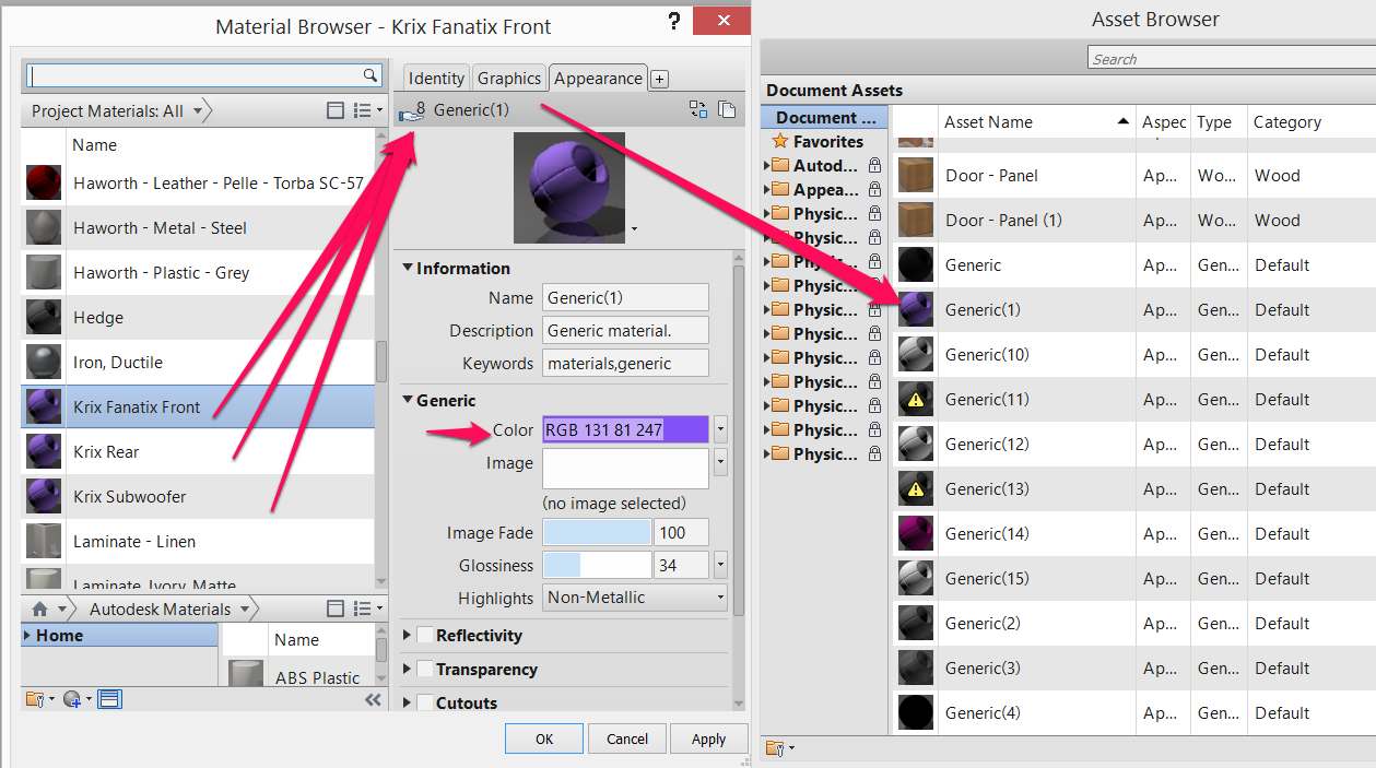 Solved: Material selection problem -- Images attached - Autodesk Community