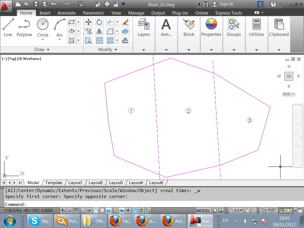 How To Divide A Closed Polygon Autodesk Community 