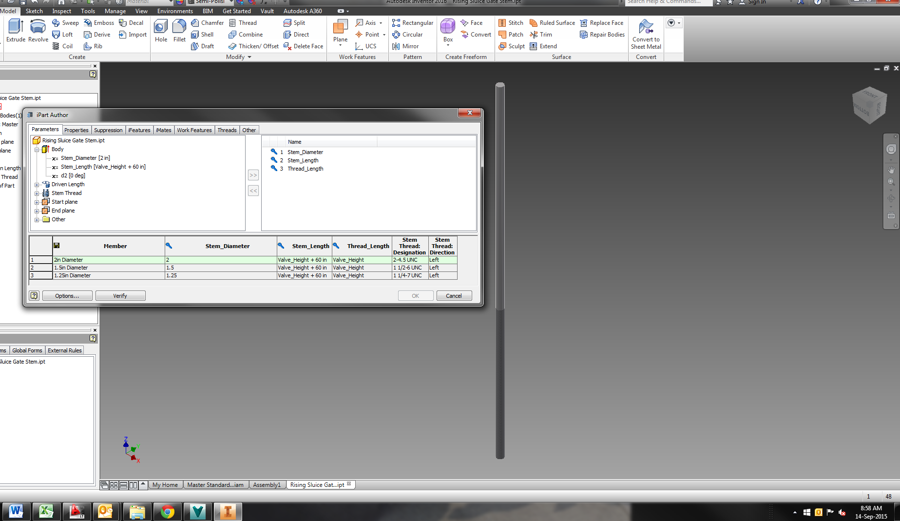 Solved: Thread Adaptivity - Autodesk Community