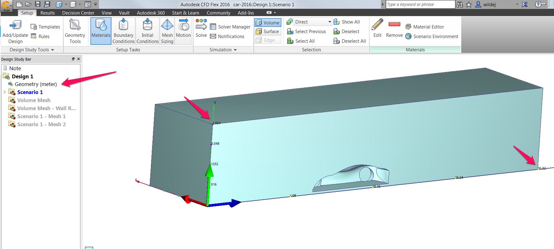 Finding dimensions of CFD model - Autodesk Community