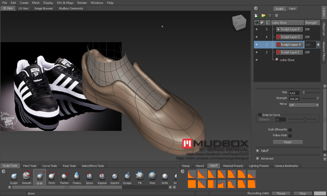 How To create a pair of Sport Shoes 100% made in Mudbox 2015 - Autodesk Community