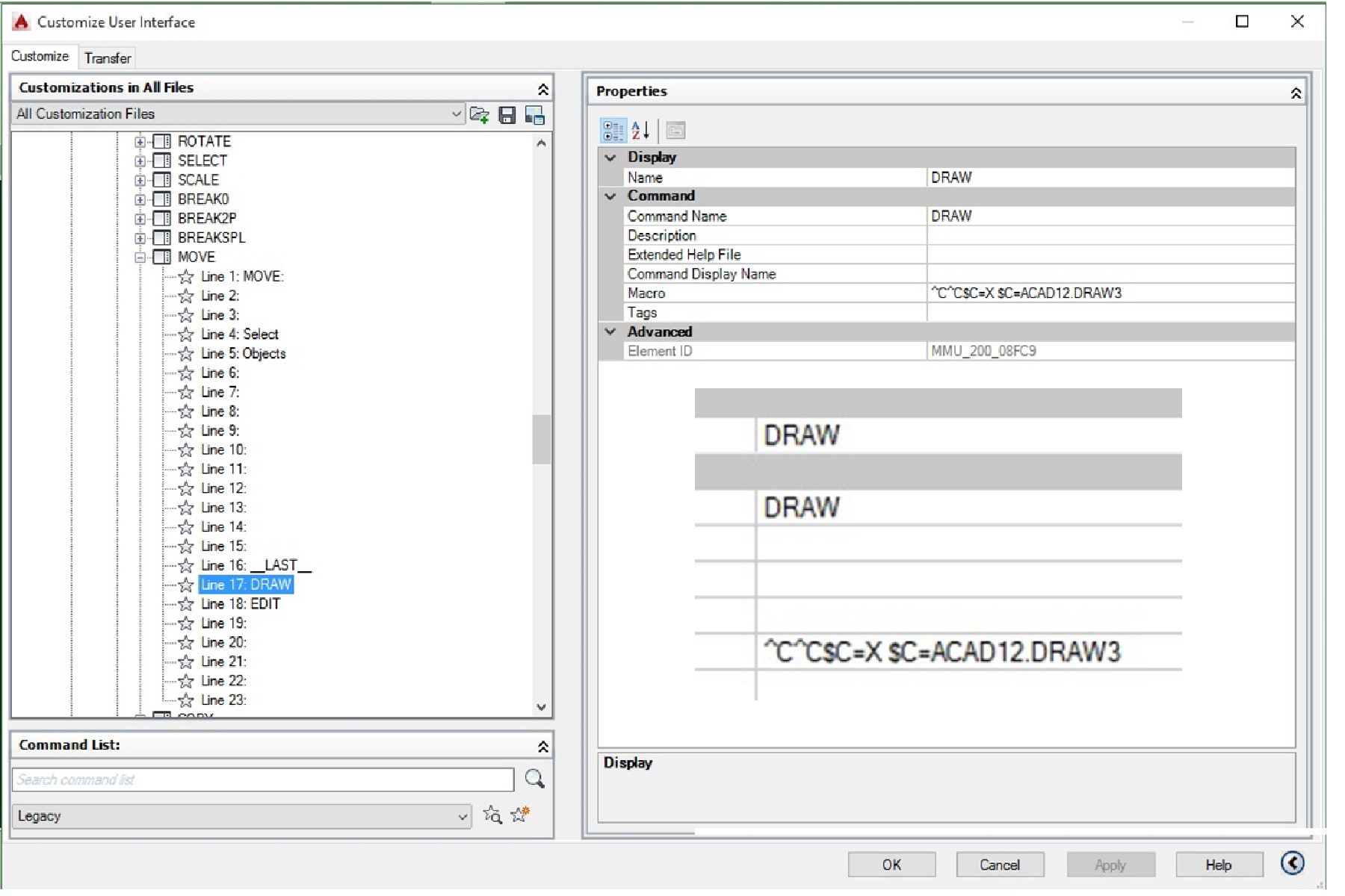 OLD SCREENMENU - Autodesk Community