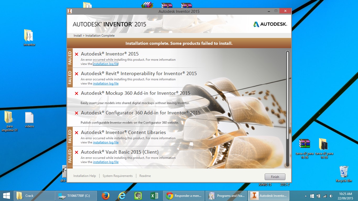Error Inventor 2014 64 bits - Autodesk Community