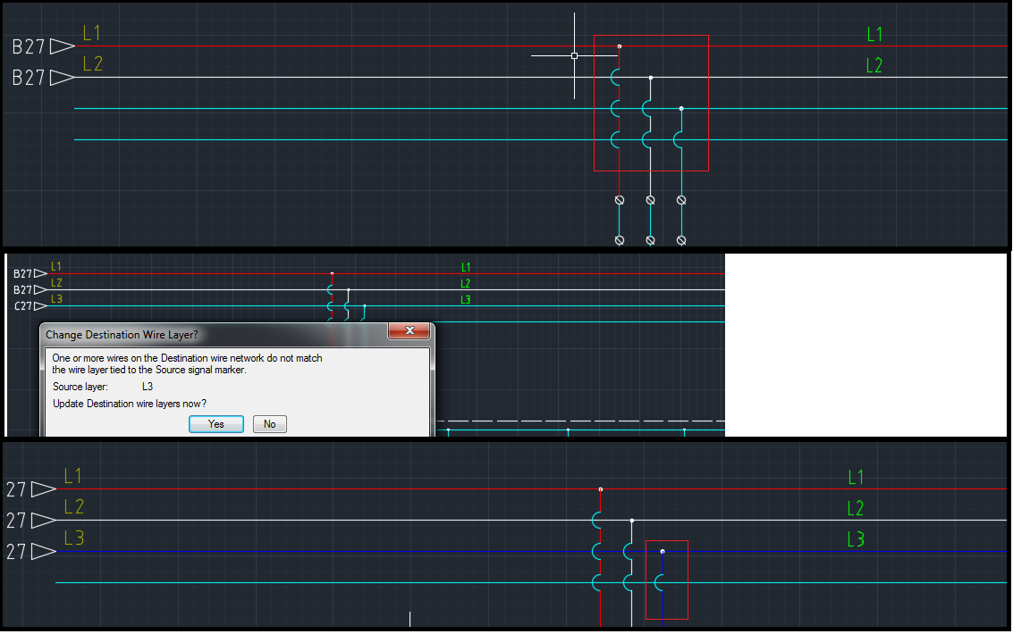 Wire Loops do not update to Source layer when using Source/Destination ...
