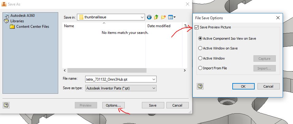 Thumbnail Preview not showing up in place component for AutoCAD Inventor 2016 - Autodesk Community