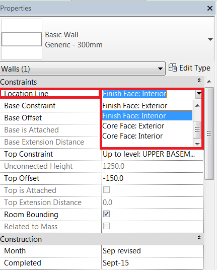 Change wall location line after creating wall - Autodesk Community