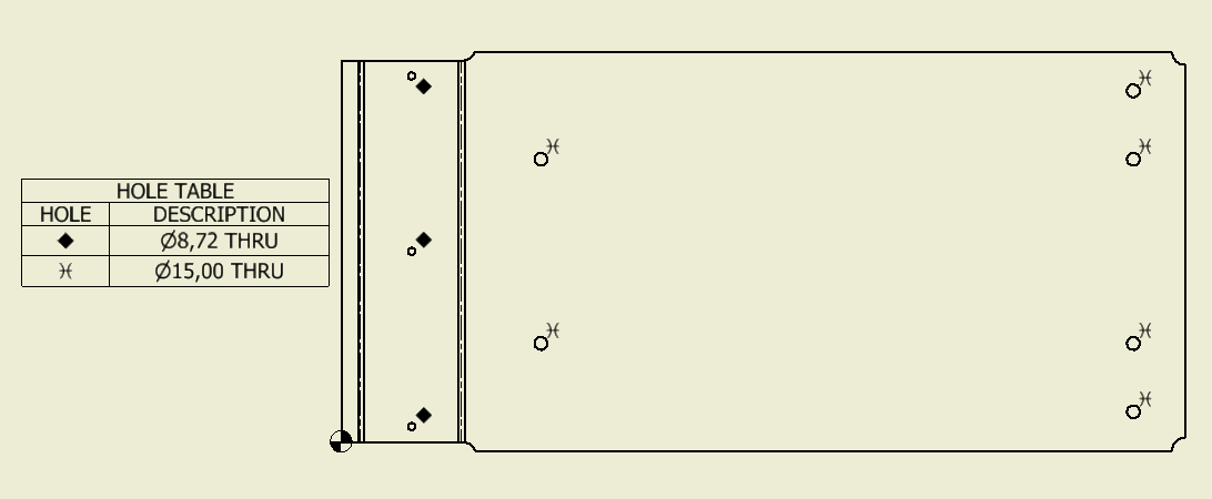 Wingdings font in first column of hole table - Autodesk Community
