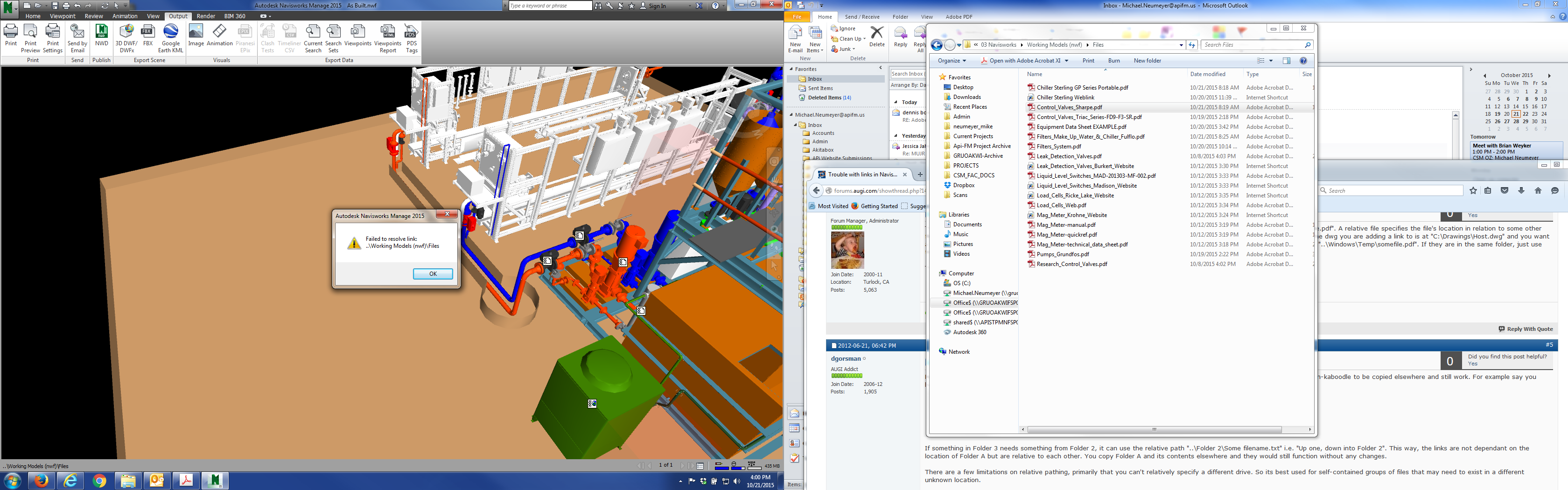 Hyperlinks in Navisworks - getting relative file paths to work in ...