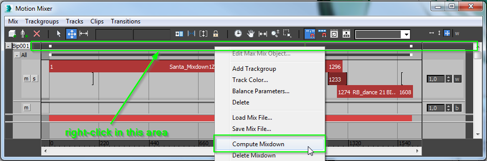 Biped Motion Mixer. insert animation from bip file - Autodesk Community