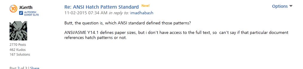 ANSI Hatch Pattern Standard - Autodesk Community