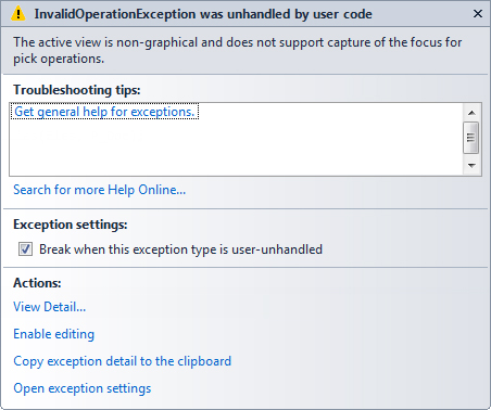 InvalidOperation Exception - Autodesk Community