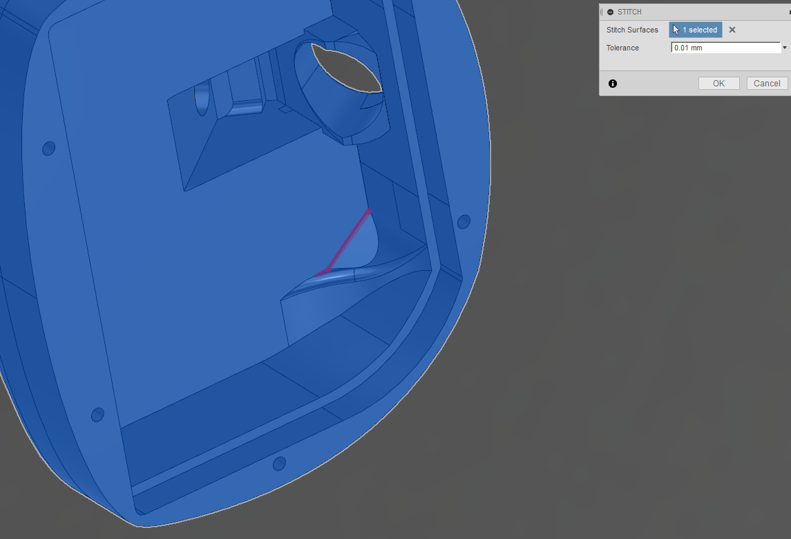Solved: Stitched surfaces don't convert in solid? - Autodesk Community