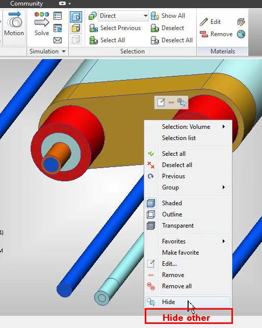 "Hide Other" feature (Isolate volumes) - Autodesk Community