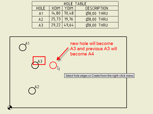 Hole Table Adding Holes Without Breaking Previous Tags Autodesk Community 