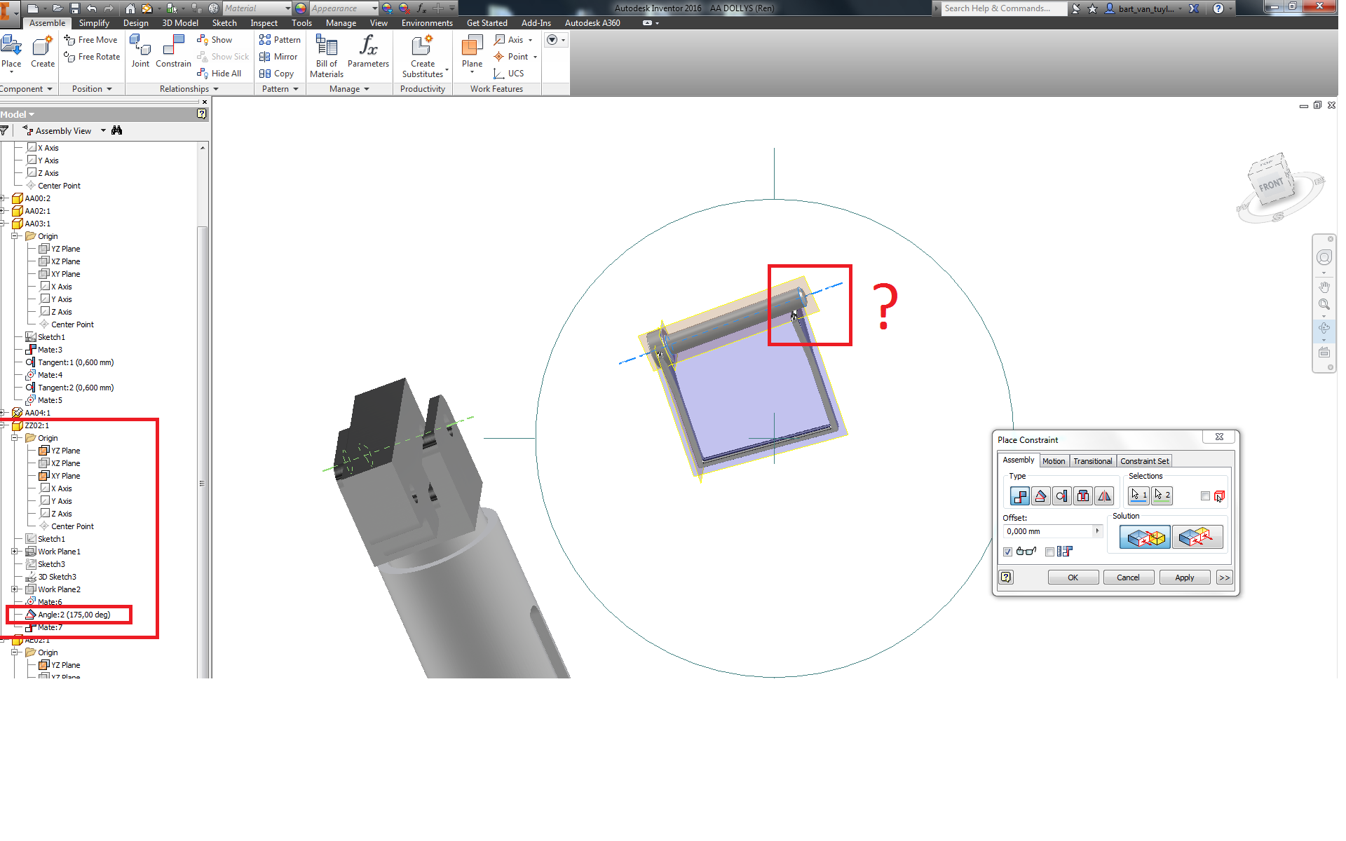 Inventor constraints not working as expected - Autodesk Community