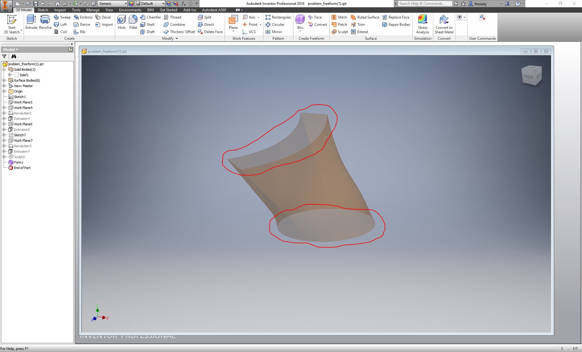 Solved: thicken/offset not straight - Autodesk Community