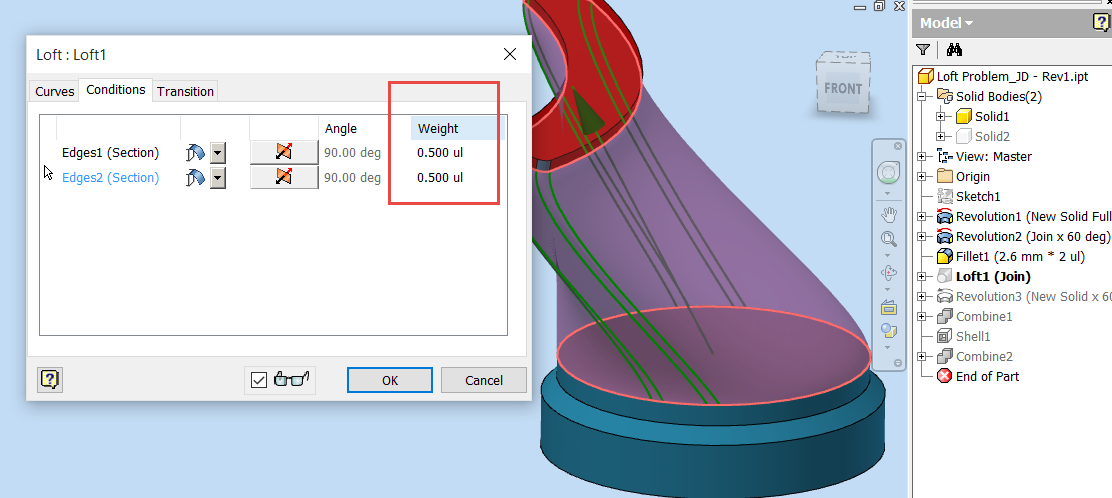 Solved: thicken/offset not straight - Autodesk Community