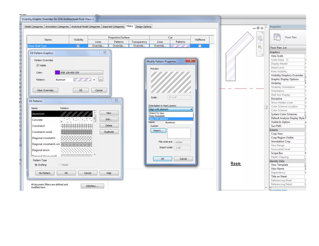 Hatch pattern orientation - Autodesk Community