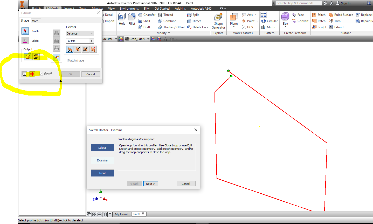 Solved: Extruding a saved sketch - Autodesk Community