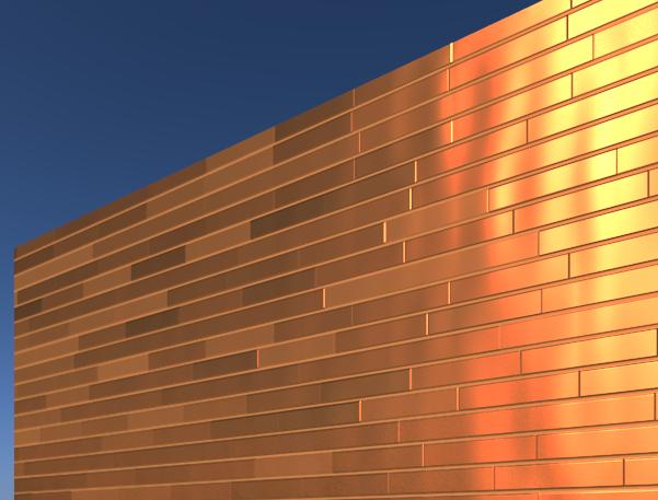 Copper Cladding Texture