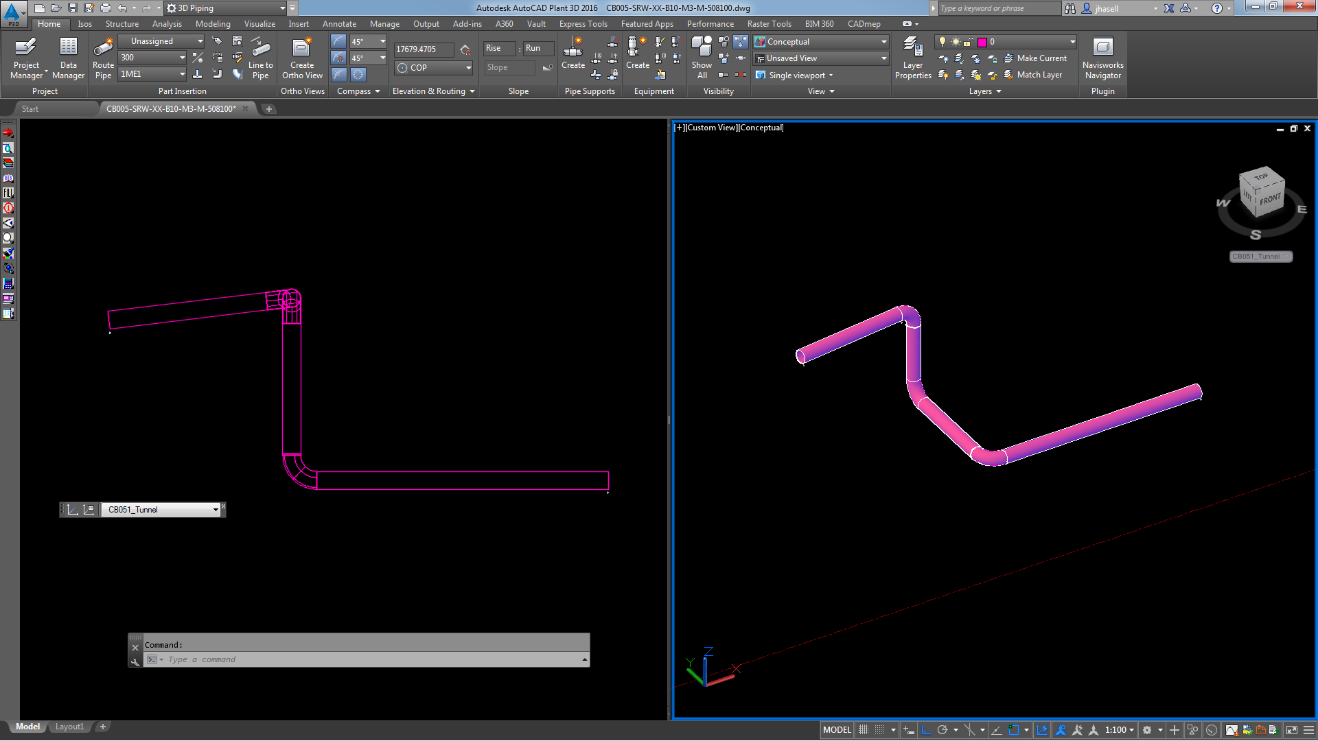 UCS reverting to WCS when piping - Autodesk Community