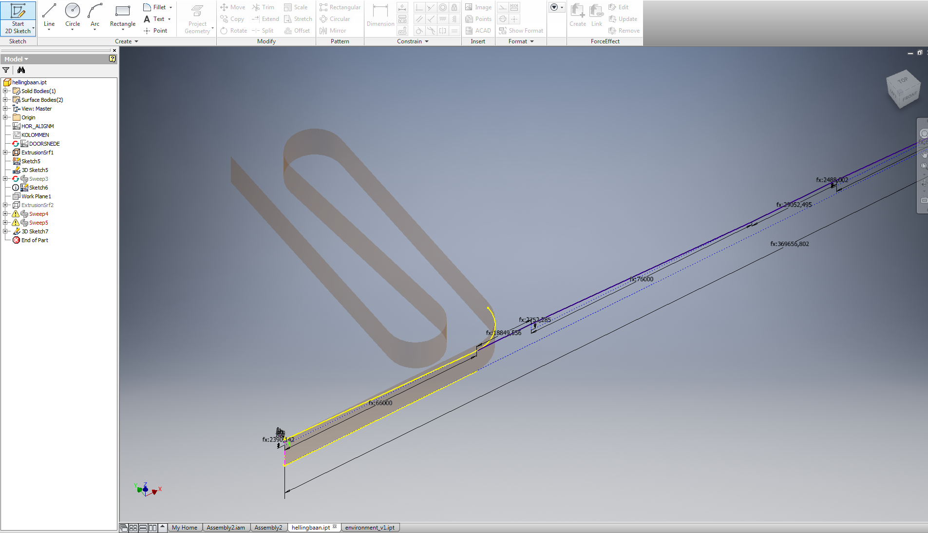 Project sketch onto curved surface (wrap to surface) - Autodesk Community