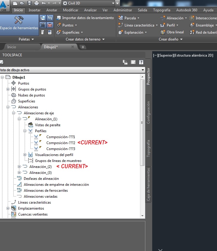 Current alignment, current profile - Autodesk Community
