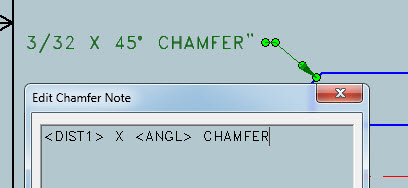 Solved: Inch mark appearing next to chamfer note... - Autodesk Community