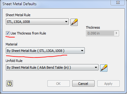 Material change using iLogic based on form drop down. - Autodesk Community