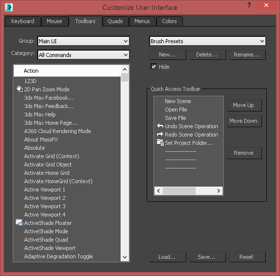quick access toolbar does not save - Autodesk Community