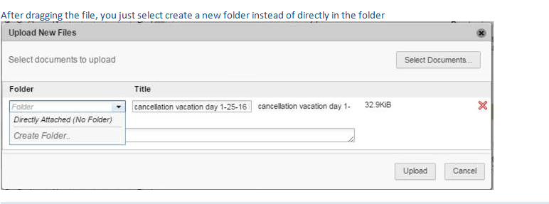 Drag uploaded files in the attachments section to a new folder - Autodesk Community