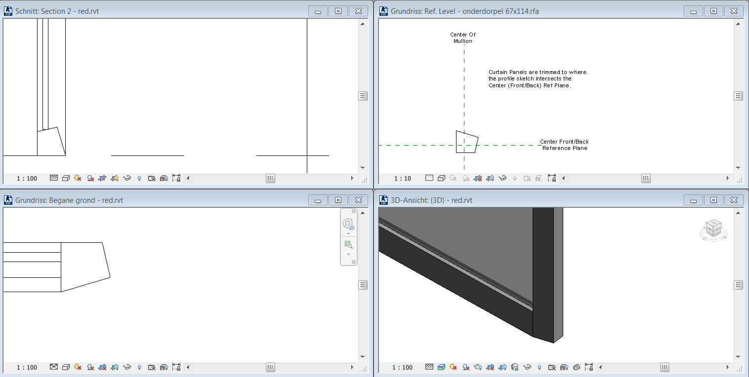 Visibility issue Mullions with nested 2D component and 3D join question - Autodesk Community