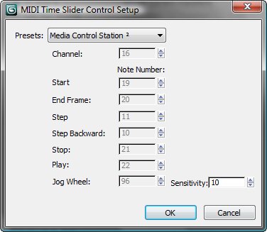 MIDI Time Slider Control Setup Dialog Penceresi - Autodesk Community