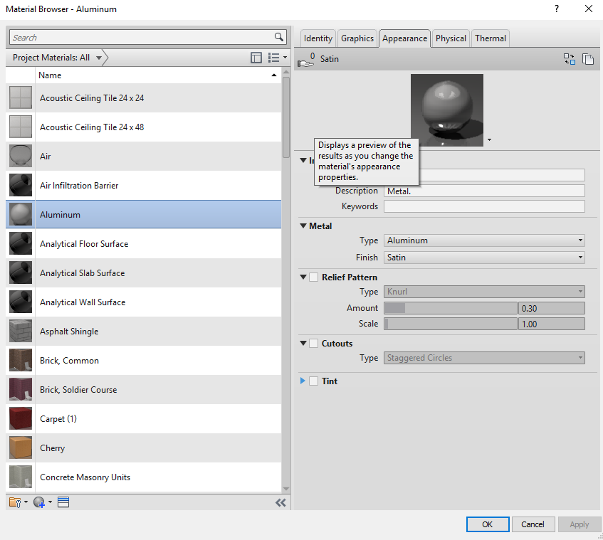 Overriding shading/surface pattern of element in a linked model - Autodesk Community