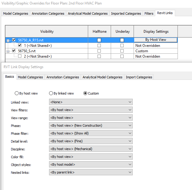 Overriding shading/surface pattern of element in a linked model - Autodesk Community