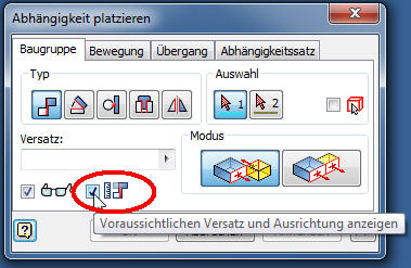 Constraint flip button - Autodesk Community