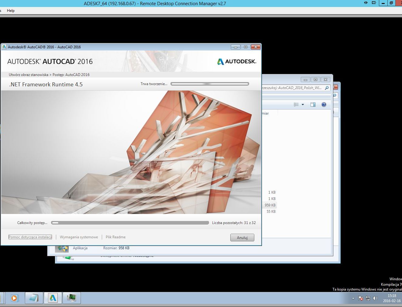 Solved: AutoCad 2016 Network installation preparing trouble - Autodesk ...
