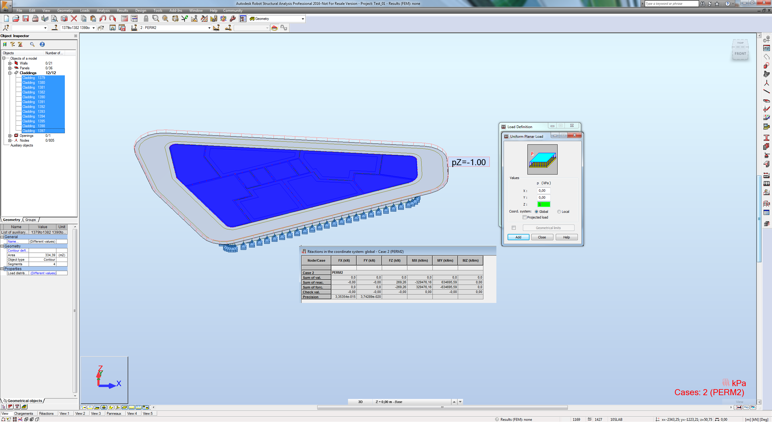 Solved: Urgent - Pannels/Cladding + Opening Load distribution ...