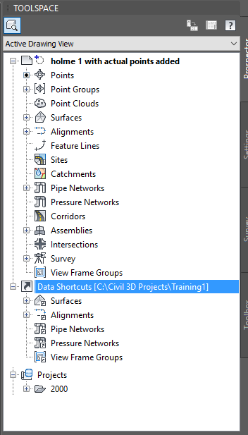 Vault Project Node in Active Drawing View of Toolspace - Autodesk Community