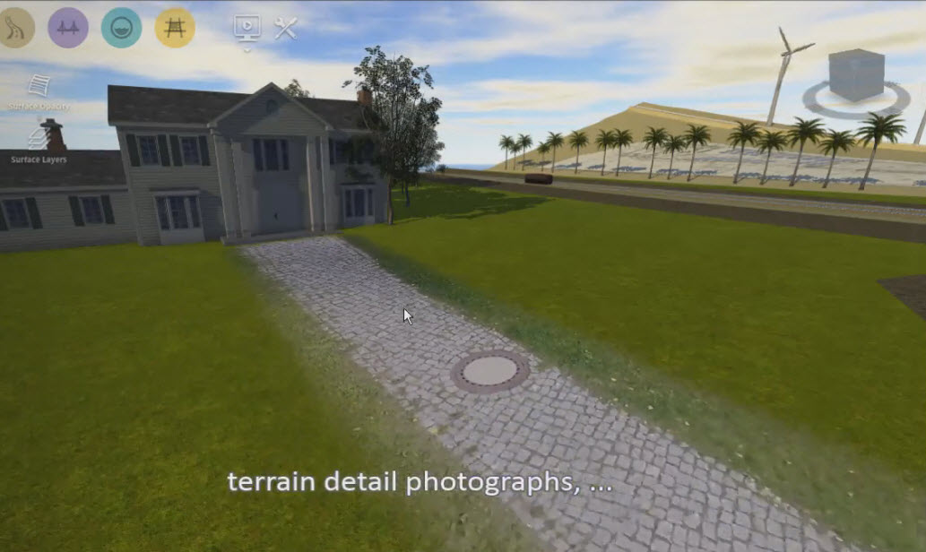 Drape image overlays on terrain for easy site planning, terrain detail ...