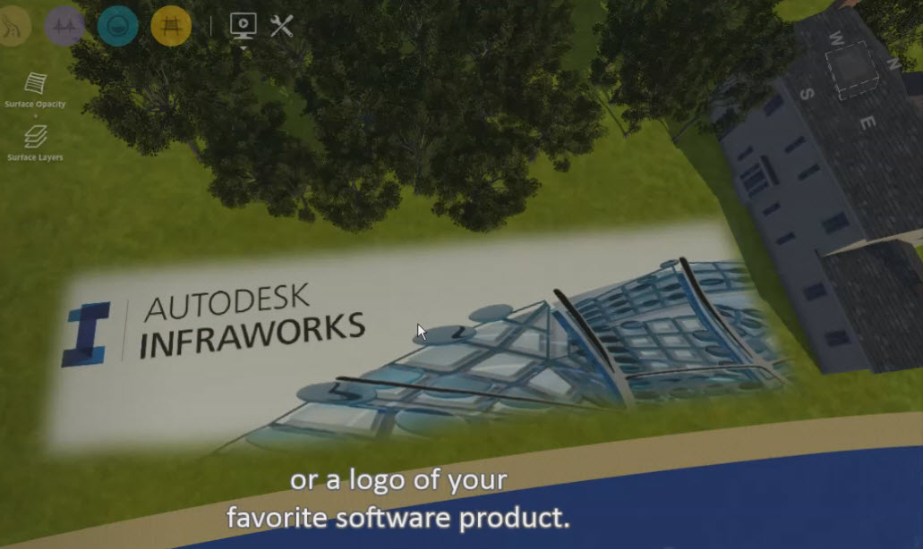 Drape image overlays on terrain for easy site planning, terrain detail ...