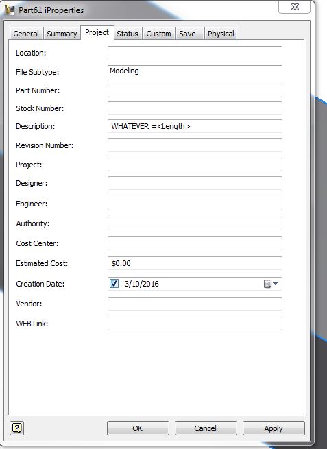 Ipart to set parameter equal to another as a reference? - Autodesk Community