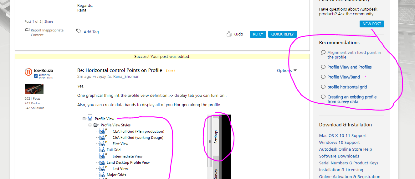 Solved: Horizontal control Points on Profile - Autodesk Community