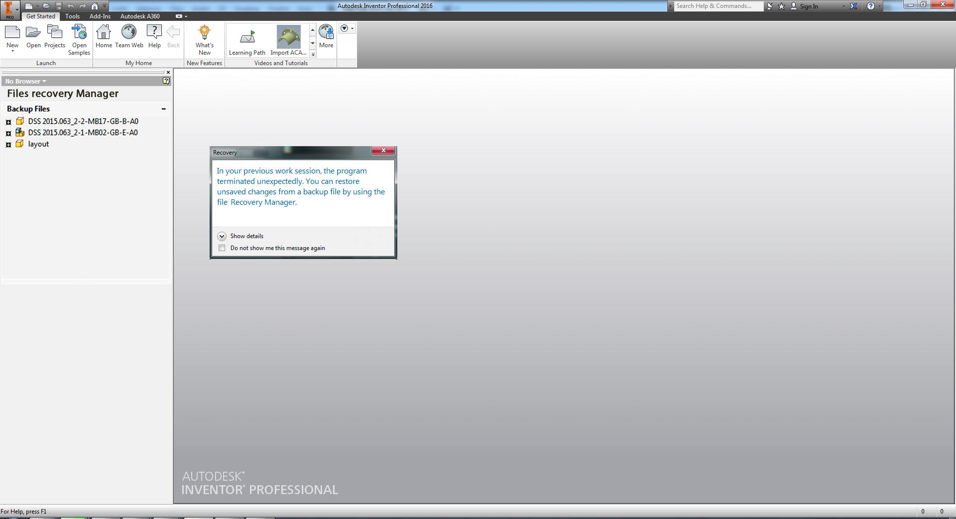 AutoSave Inventor files - Page 4 - Autodesk Community