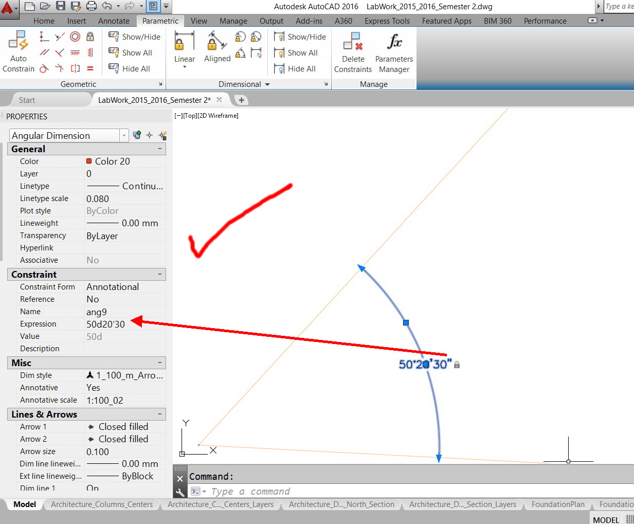 Filling the angle with degree\minute\second format while working with ...