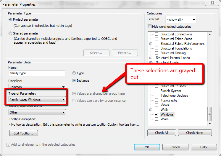 Solved: parameter can NOT be varied by group instance - Autodesk Community