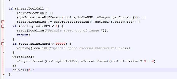 Solved: Adding dwell after spindle start - Autodesk Community