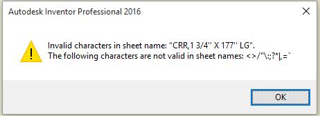 Solved: iLogic to change sheet name to equal Part Number. - Autodesk Community